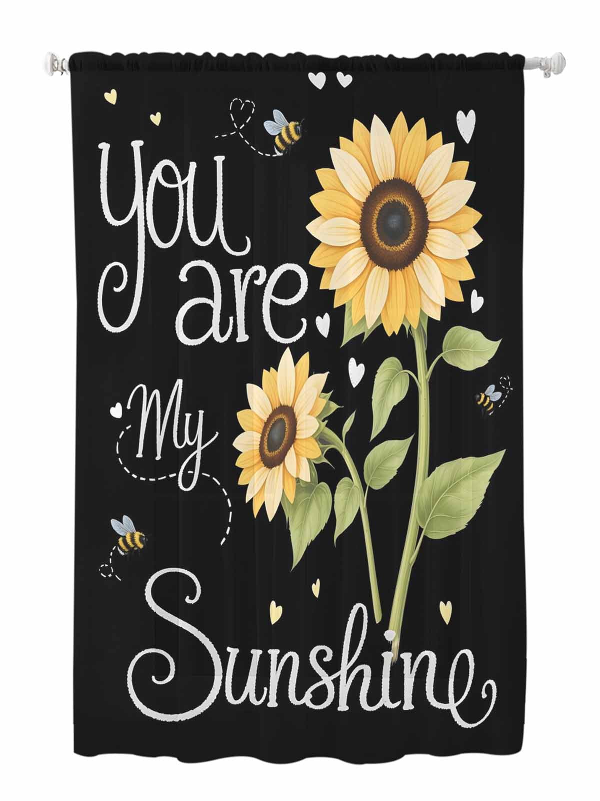 Sheer Curtains 72 Inches Long, You Are My Sunshine Semi Sheer Curtains ...