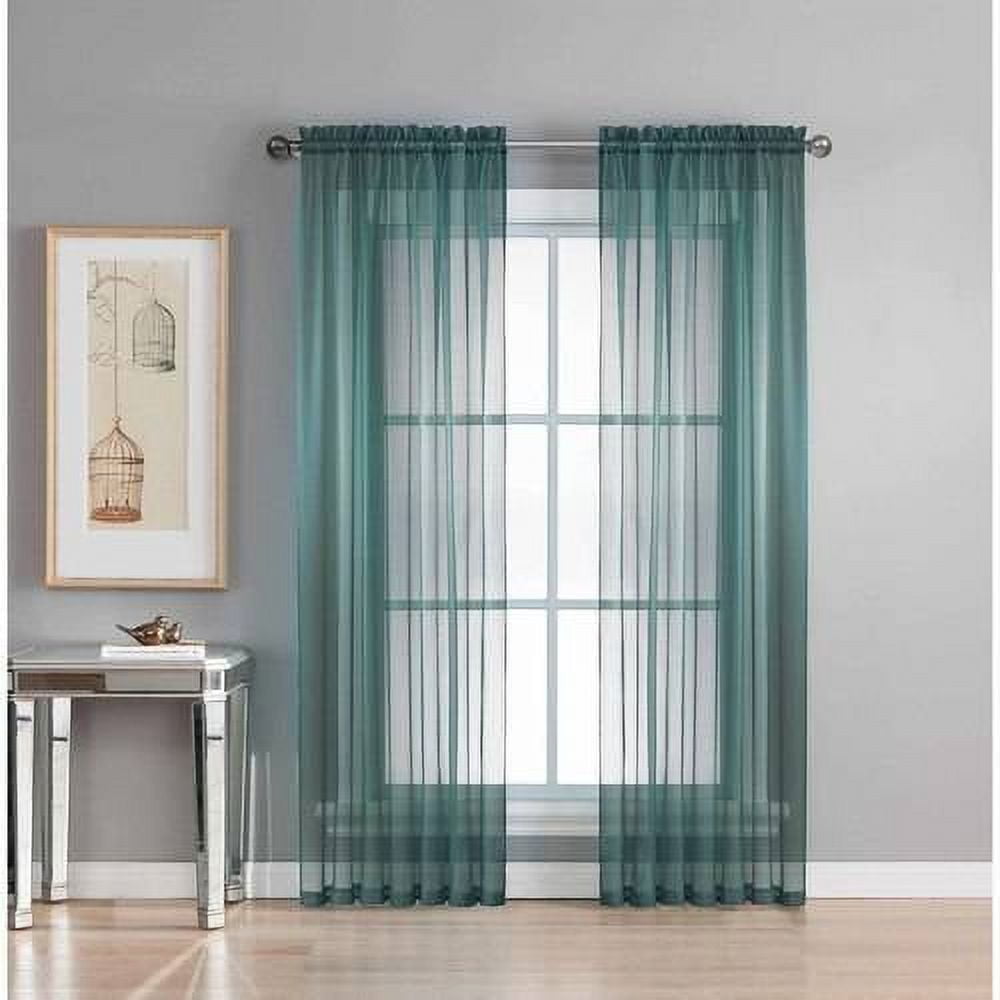 Sheer Elegance Curtain Panel Pairs - Walmart.com