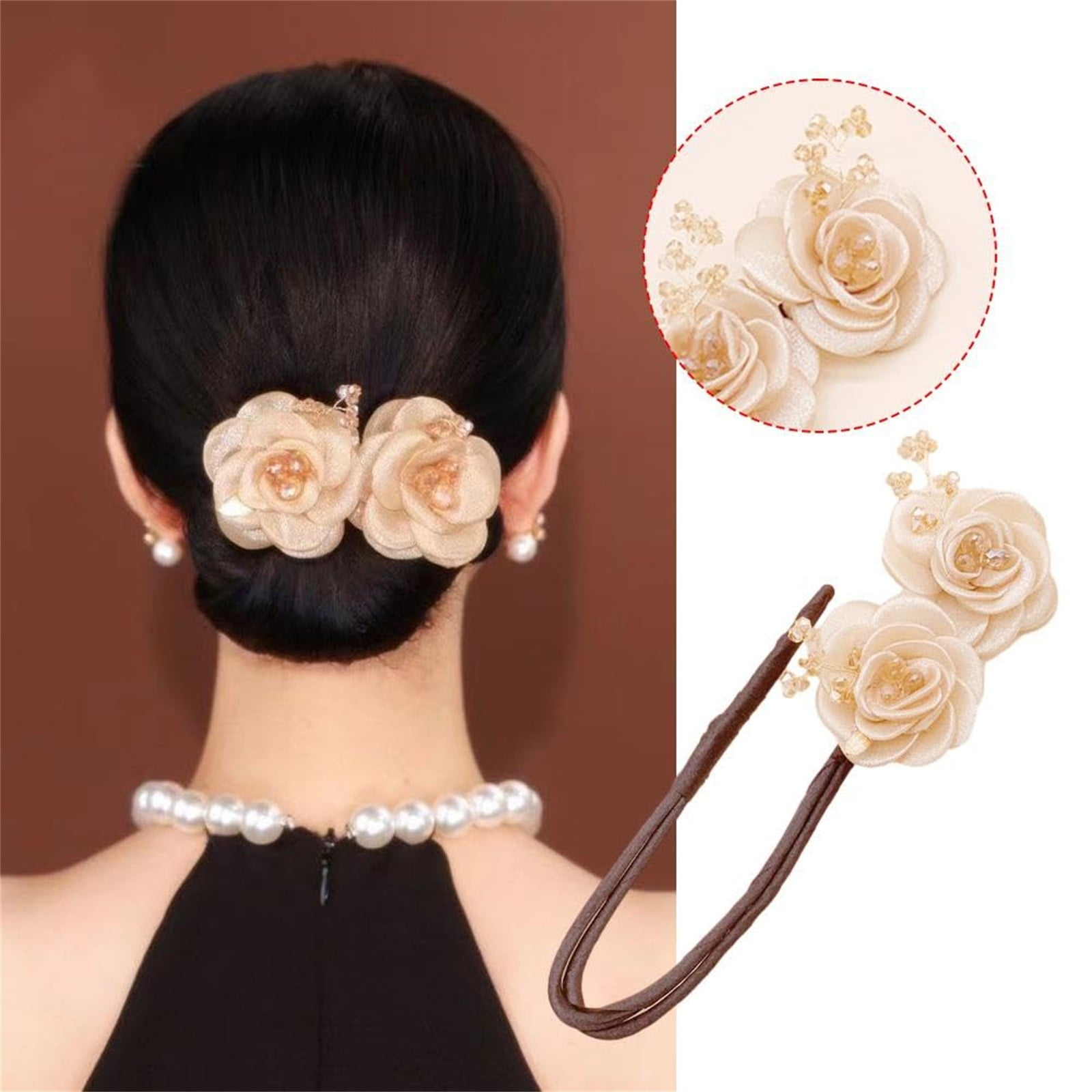 Sheer Fabric Hair Bun Maker Effortless Updo Styling Tool for Women ...