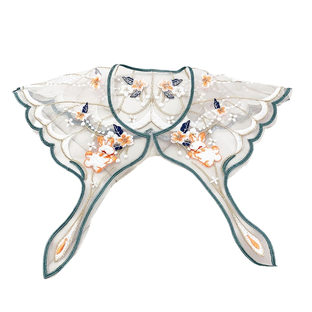 Sheer False Collar Chinese Embroidered Shawl for Kids Festivals ...