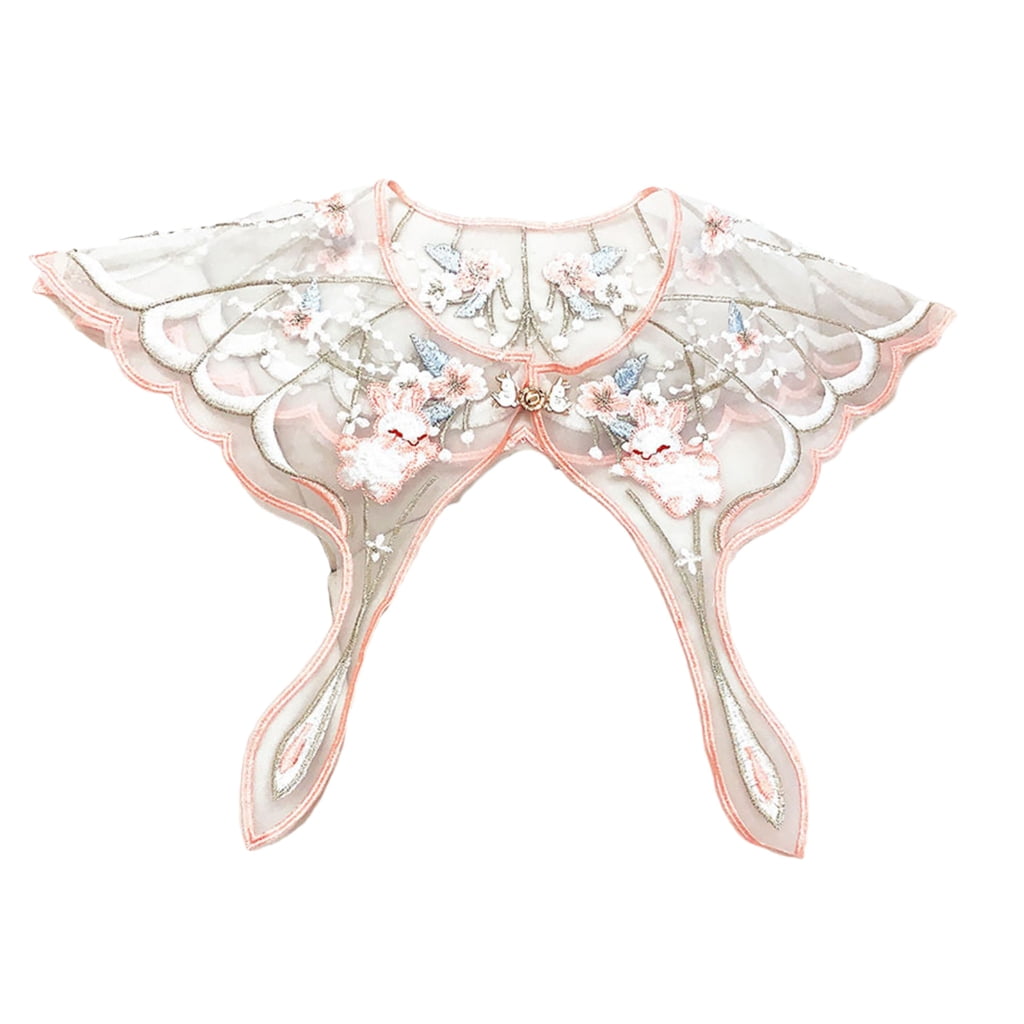 Sheer False Collar Chinese Embroidered Shawl for Kids Festivals ...