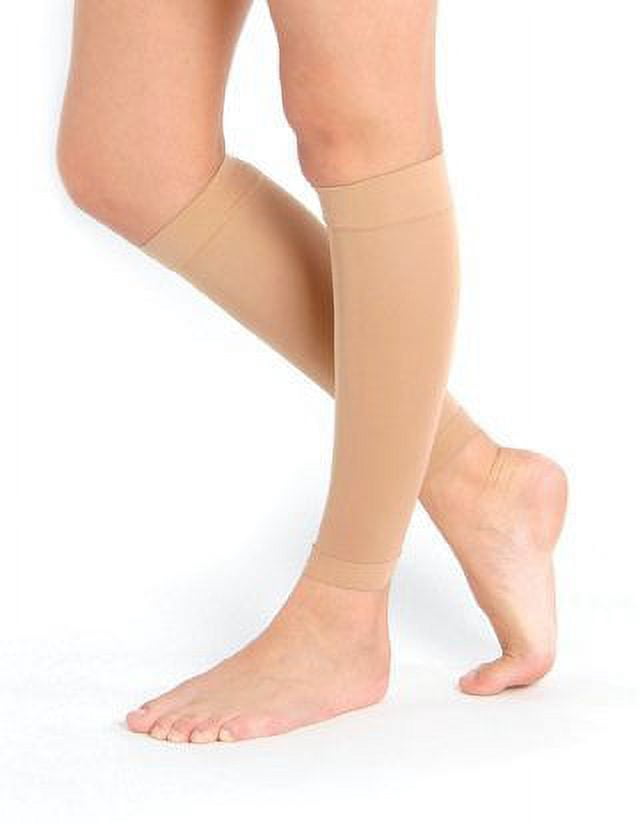 Sheer Graduated Compression Calf / Shin Splint Firm Support Sleeves ...
