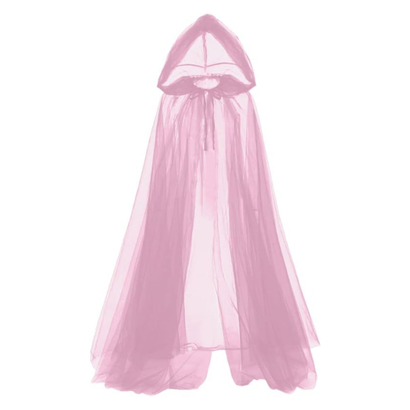 Sheer Hooded Cloak Long Ponchos Shawl For Outdoor Formal Event Beach ...