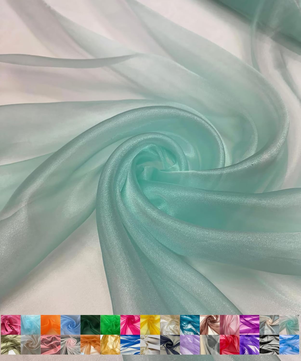 Sheer Organza Fabric by the Yard for Sewing Fashion Wedding Dress DIY ...