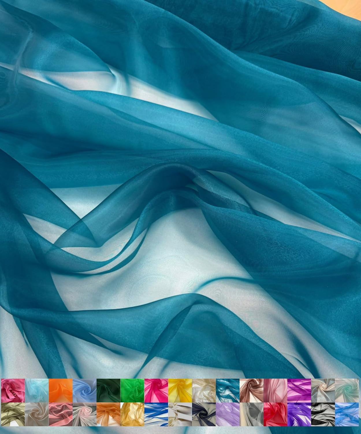 Sheer Organza Fabric by the Yard for Sewing Fashion Wedding Dress DIY ...