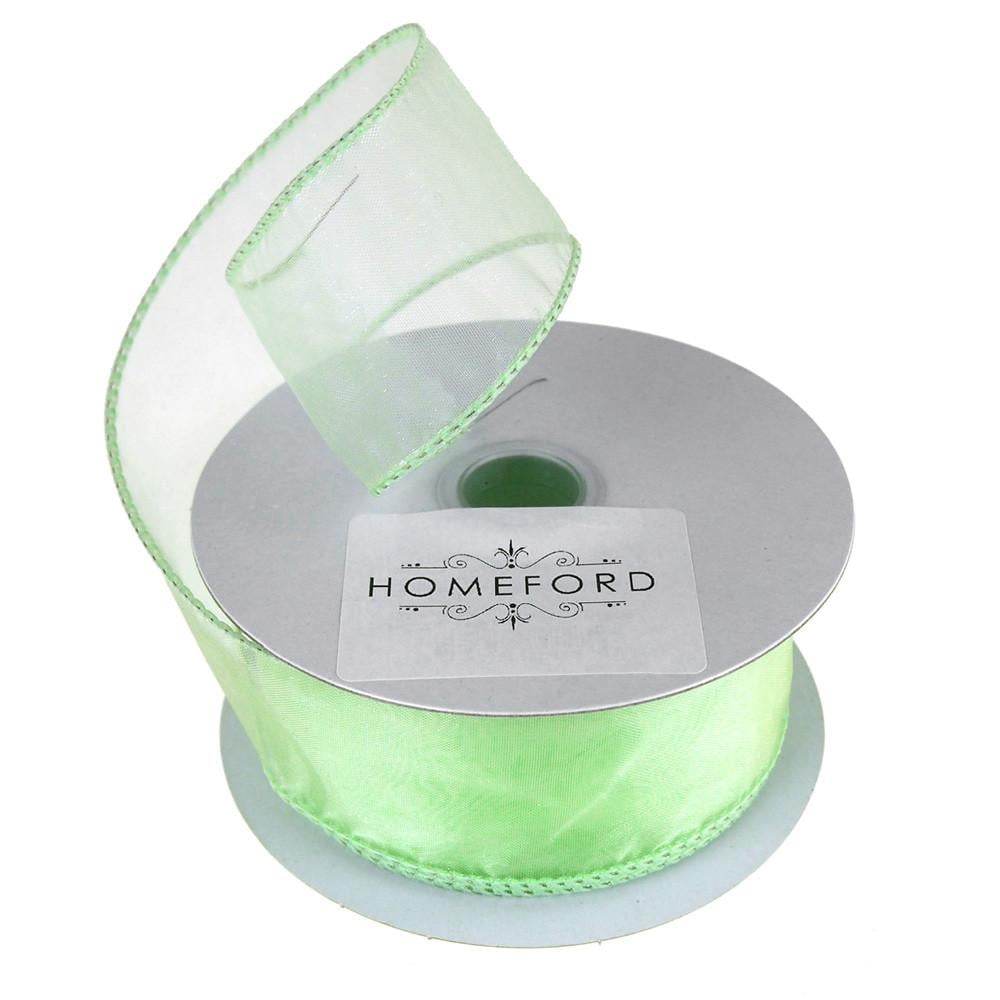 Sheer Organza Wired Edge Ribbon, 1-1/2-Inch, 10 Yards - Walmart.com