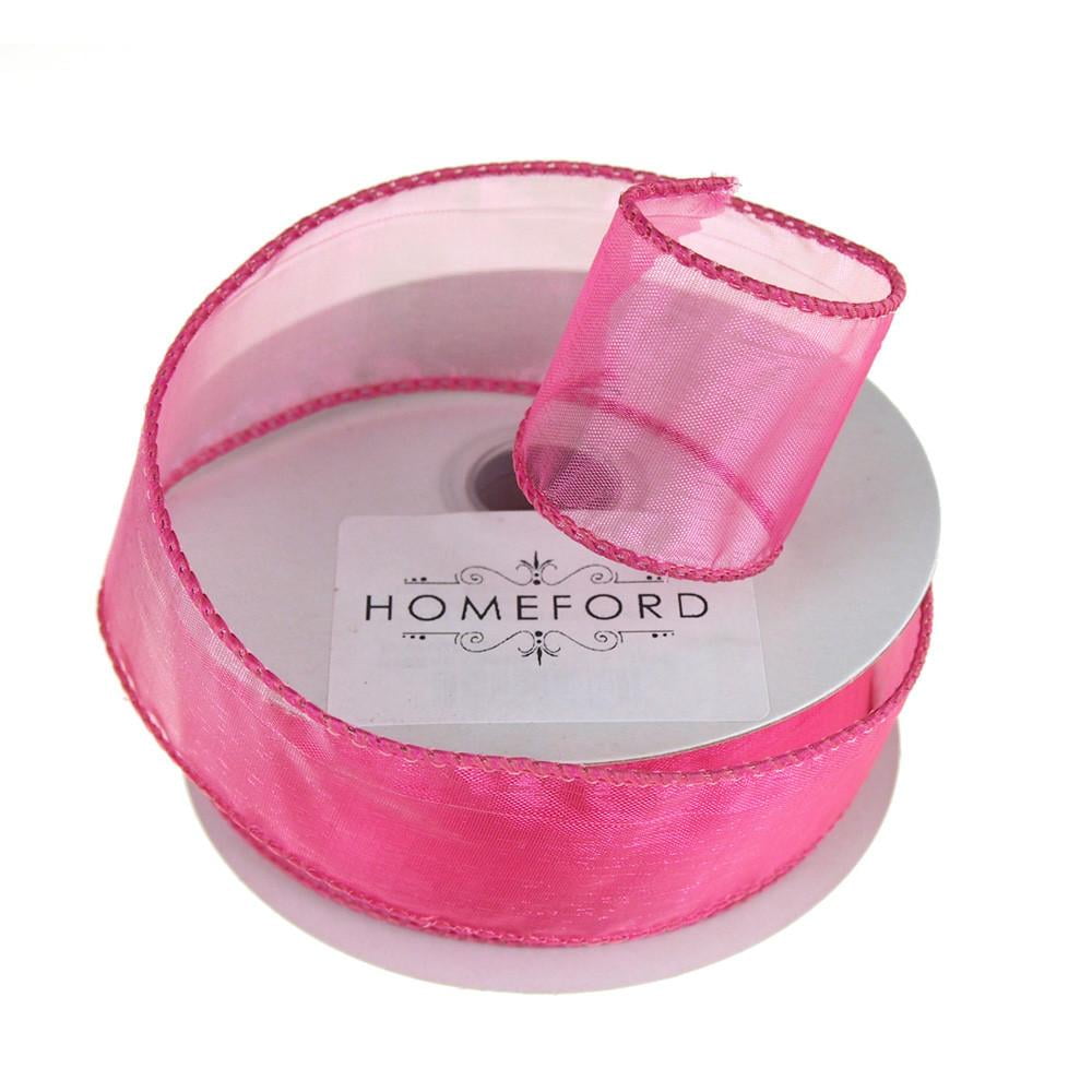 Sheer Organza Wired Edge Ribbon, 1-1/2-Inch, 10 Yards - Walmart ...