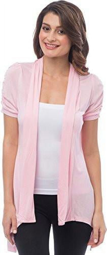 Sheer Short Sleeve Cardigan Cover-up - Walmart.com