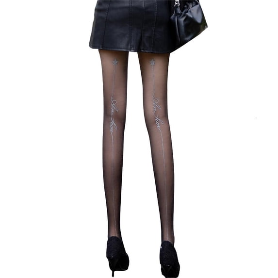 Sheer Tights,Spring Invisible Tights,Vertical Line High Waist Pantyhose ...