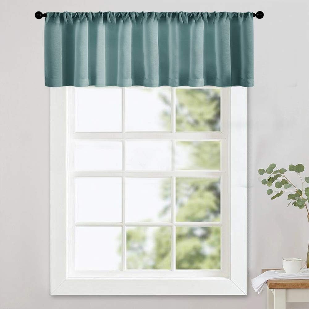 Sheer Valances 54 x 16 inches Long Living Room Bedroom Valance Sheer ...