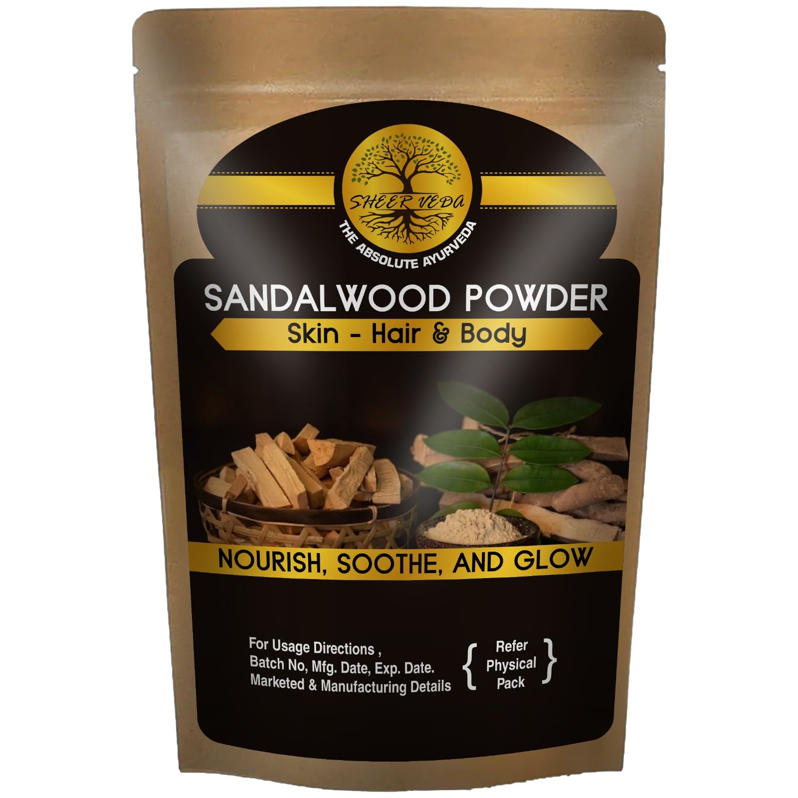 Sheer Veda Sandalwood Powder Face, Skin Whitening, Face Mask And Facial ...