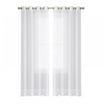 JIUZHEN Black Sheer Curtains 84 Inches Long - Semi Transparent Light Filtering Grommet Window ...