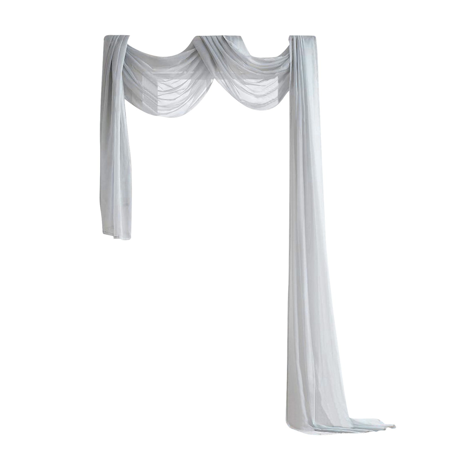 Sheer Window Scarf Valance, Sheer Drapes, Valance Curtains,Extra Long ...