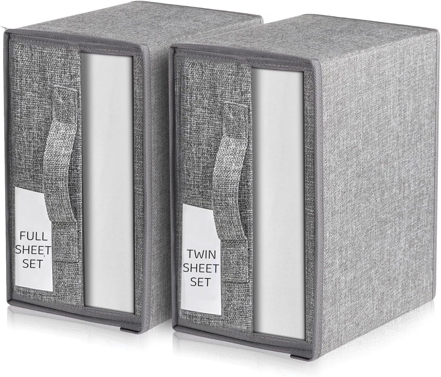 Sheet Cube Foldable Bed Sheet Set Organizer with Window and Handle for ...