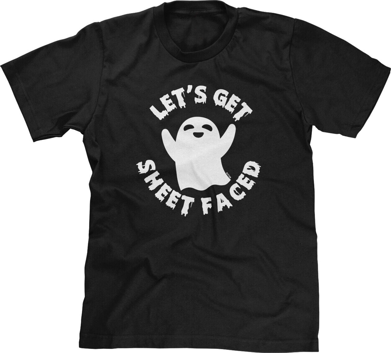 Sheet Faced Halloween Trick or Treat Horror Funny Costume Party Ghost Mens TeeChristmas Gift ...