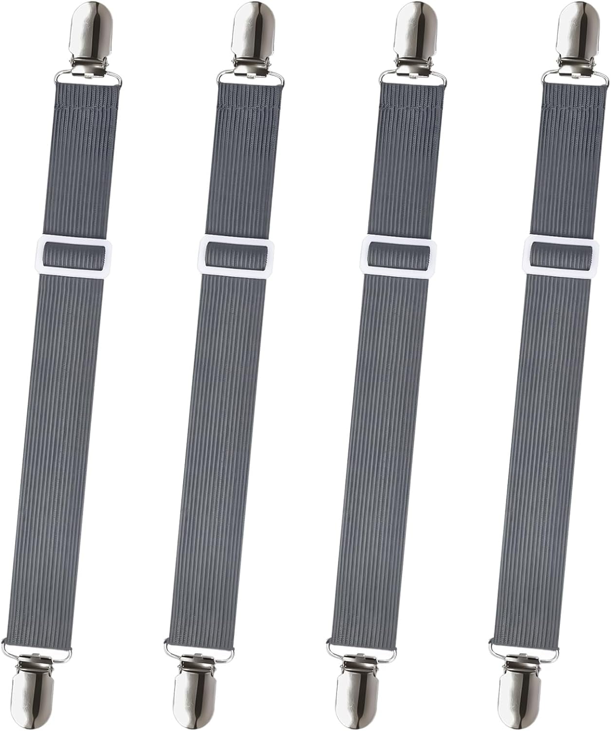 Sheet Fasteners, 4pcs Adjustable Elastic Straps to Keep Sheets in Place ...