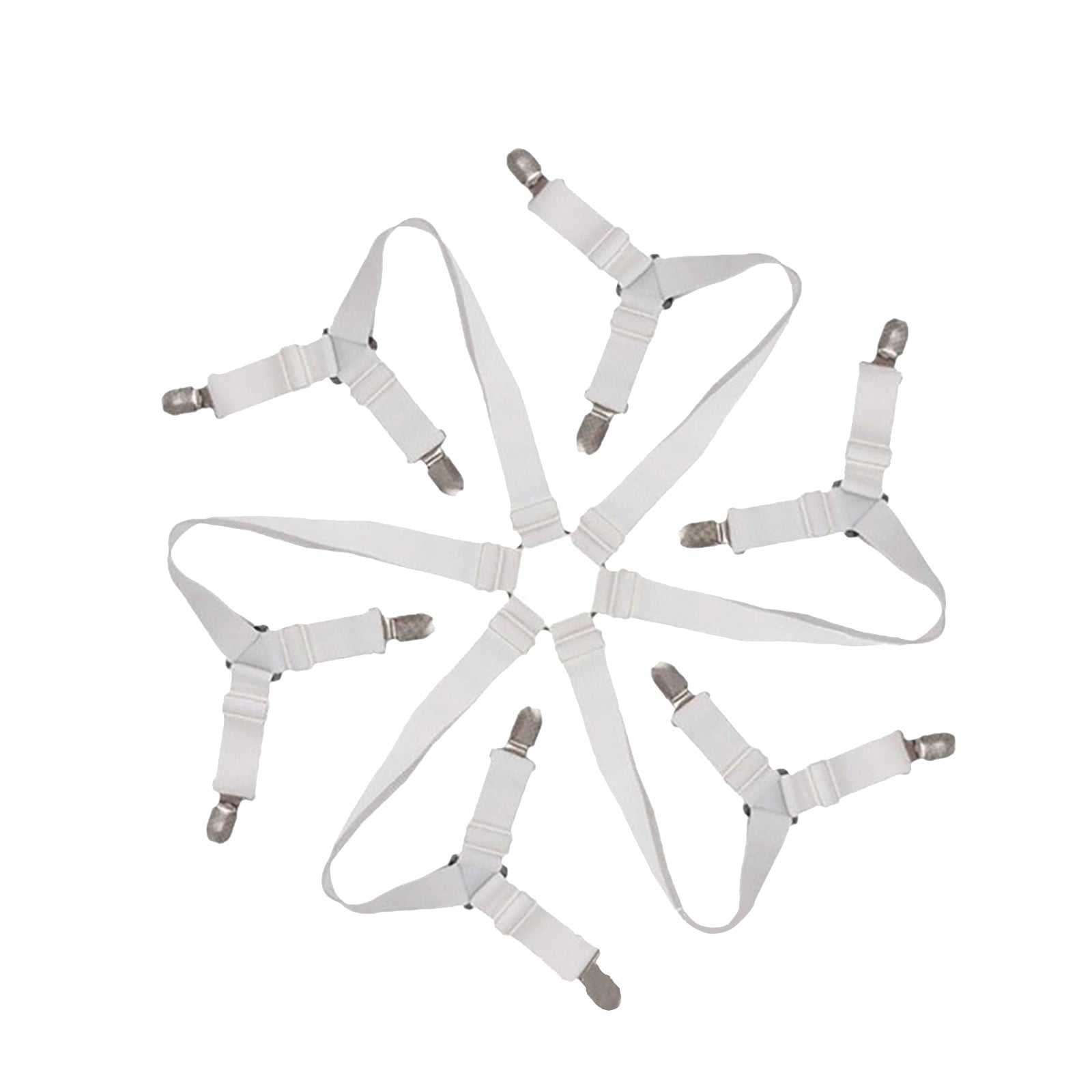 Sheet Fasteners keepers-Adjustable Elastic Bed Sheet Holder Straps 6 ...