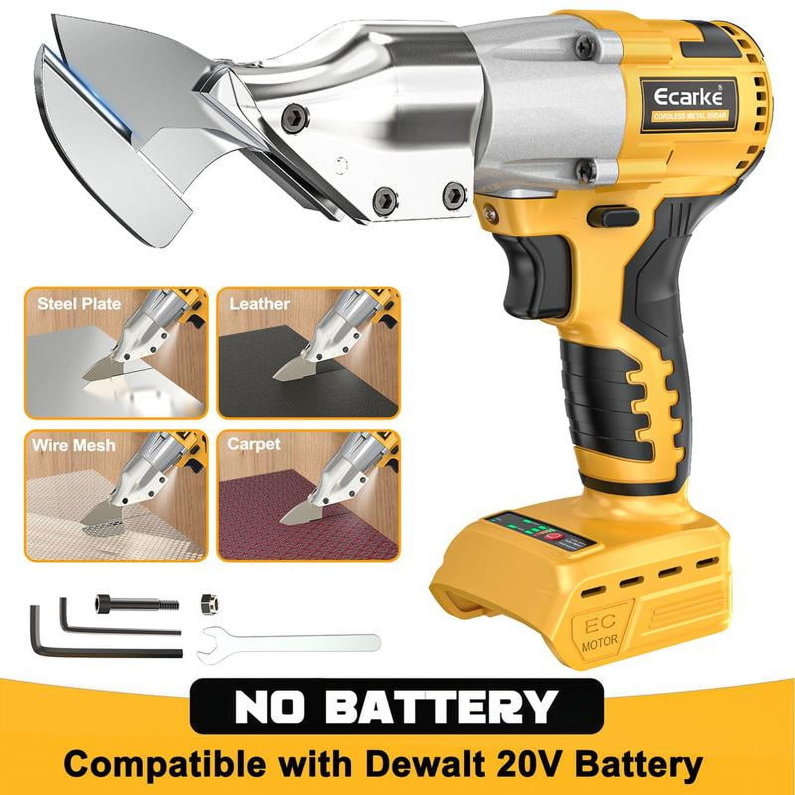 Sheet Metal Cutter for Dewalt 20v, Battery Not Included, Sheet Metal Nibbler - 221 Ft-Lbs Torque ...