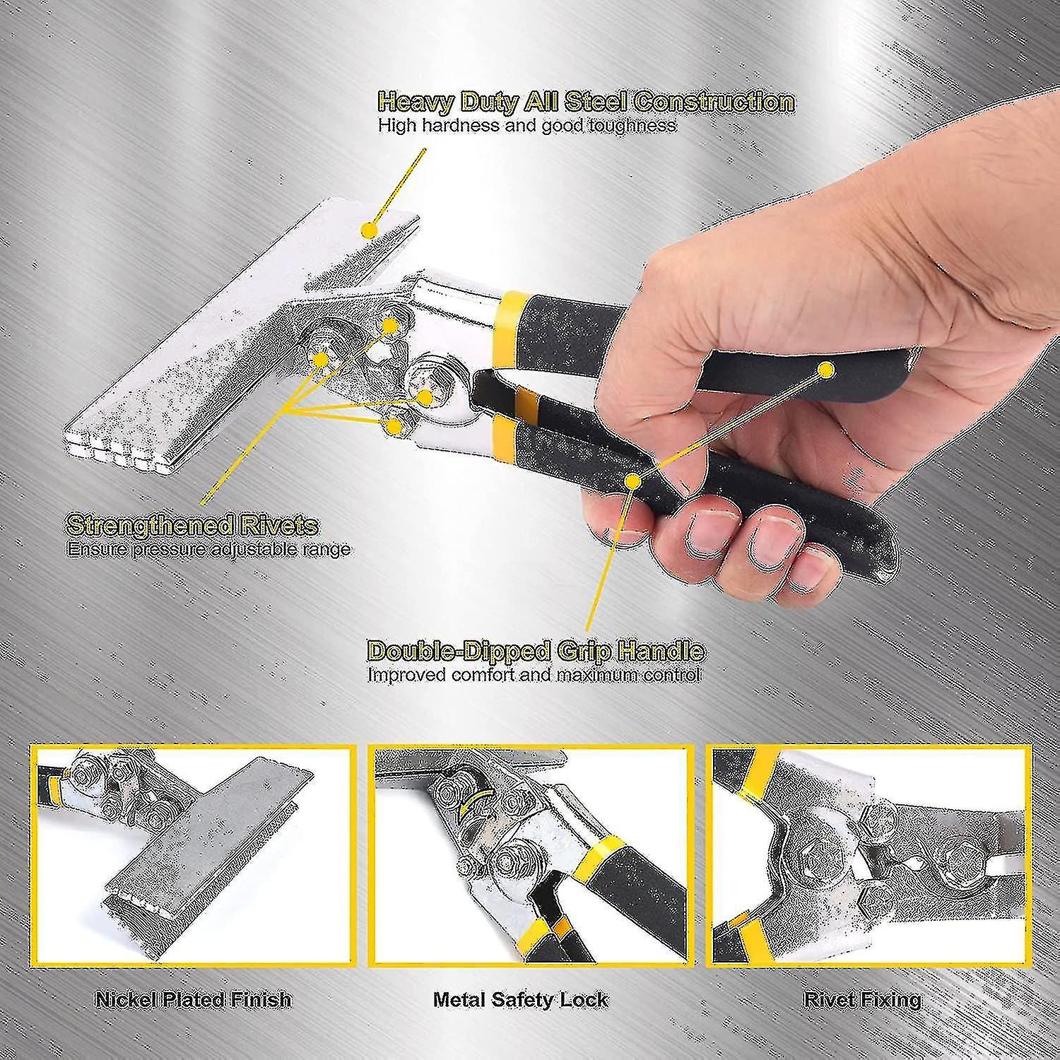 Sheet Metal Hand Seamer, Straight Jaw Sheet Metal Bender Tools ...