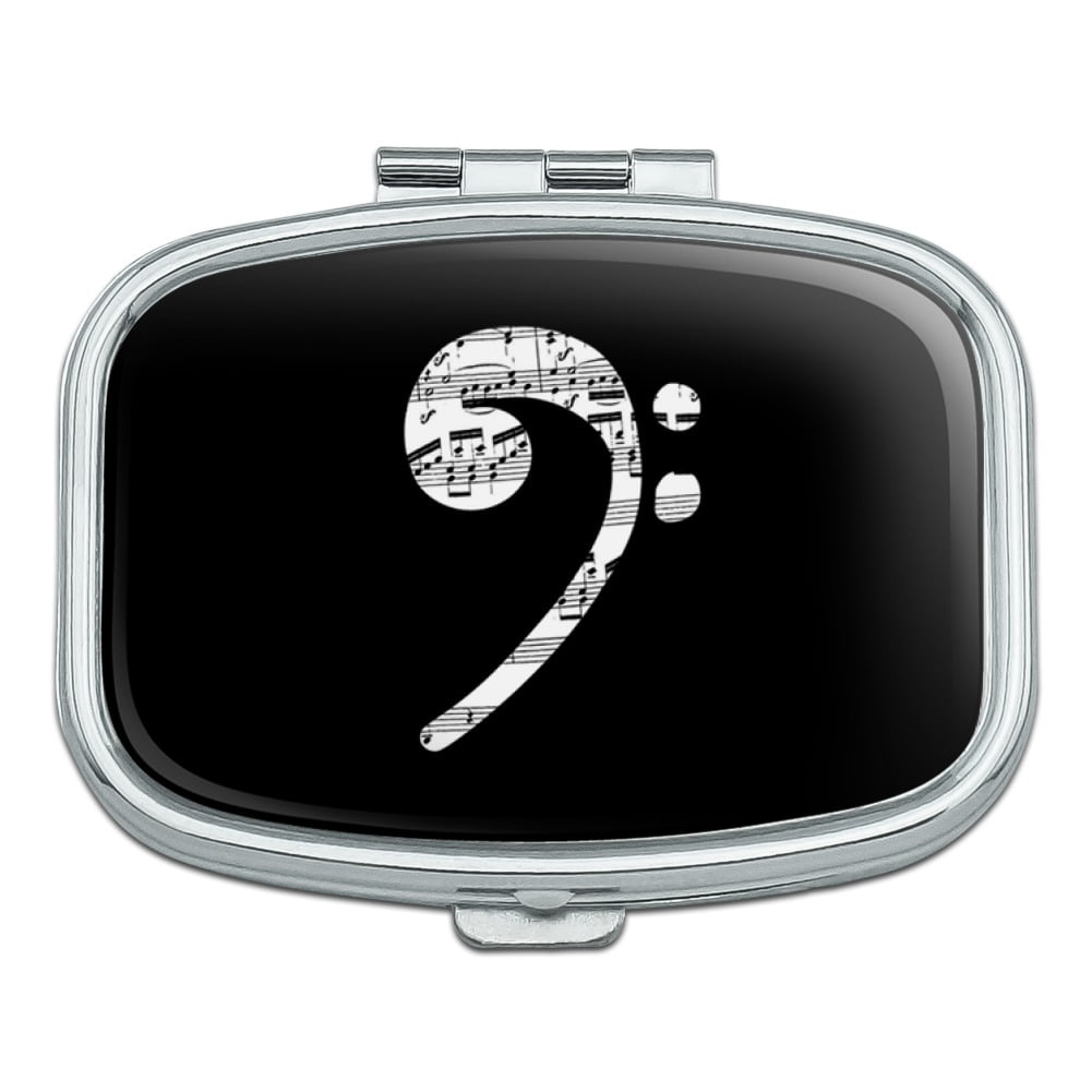 Sheet Music Bass Clef Music Rectangle Pill Case Trinket Gift Box ...