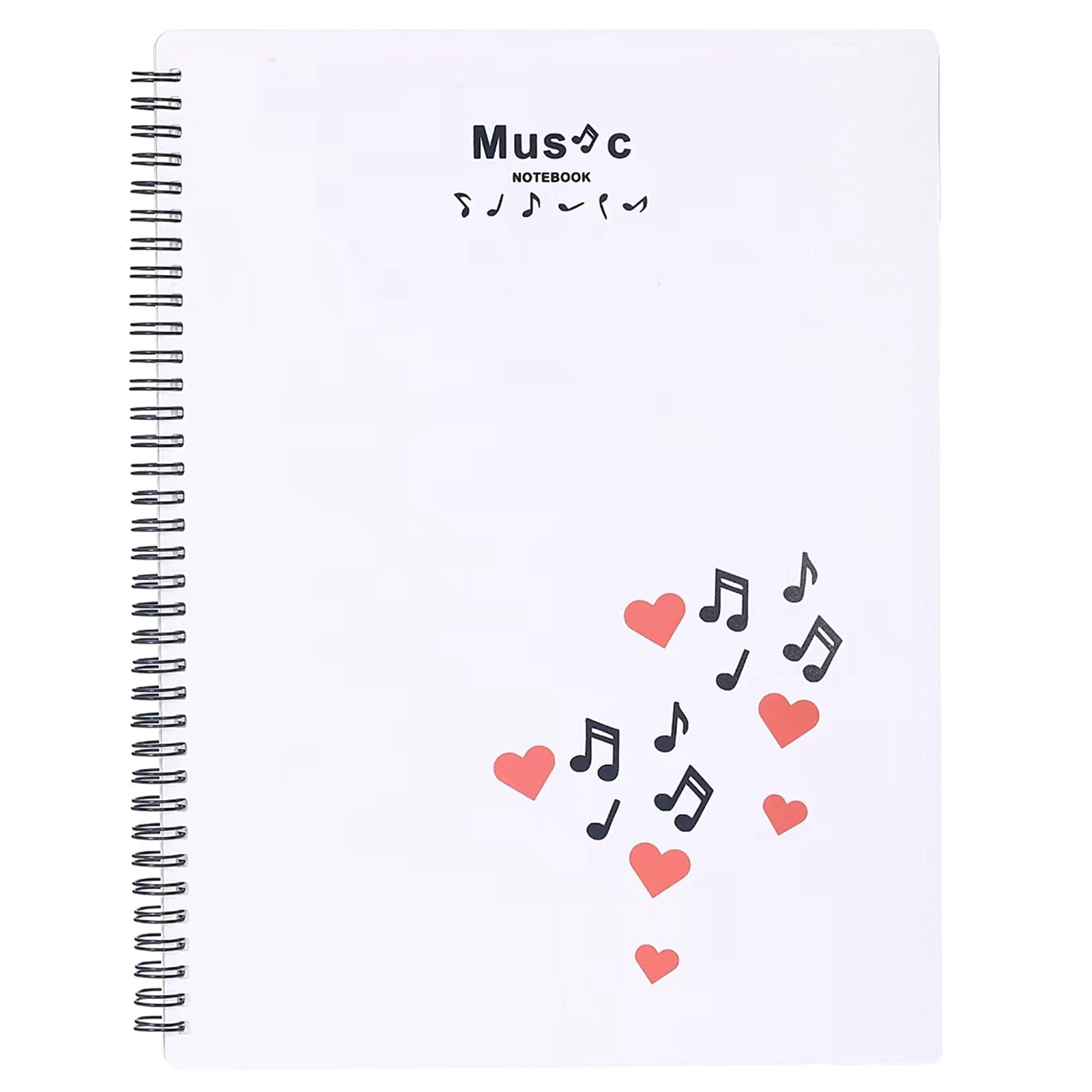 Sheet Music Folder 20 Sleeves Display 40 Pages Spirals Binder ...