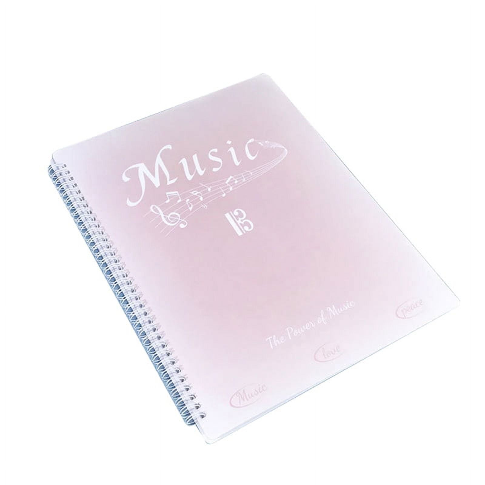 Sheet Music Folder, 40 Pages, Sheet Music/Holder,Fits Letter Size A4 ...