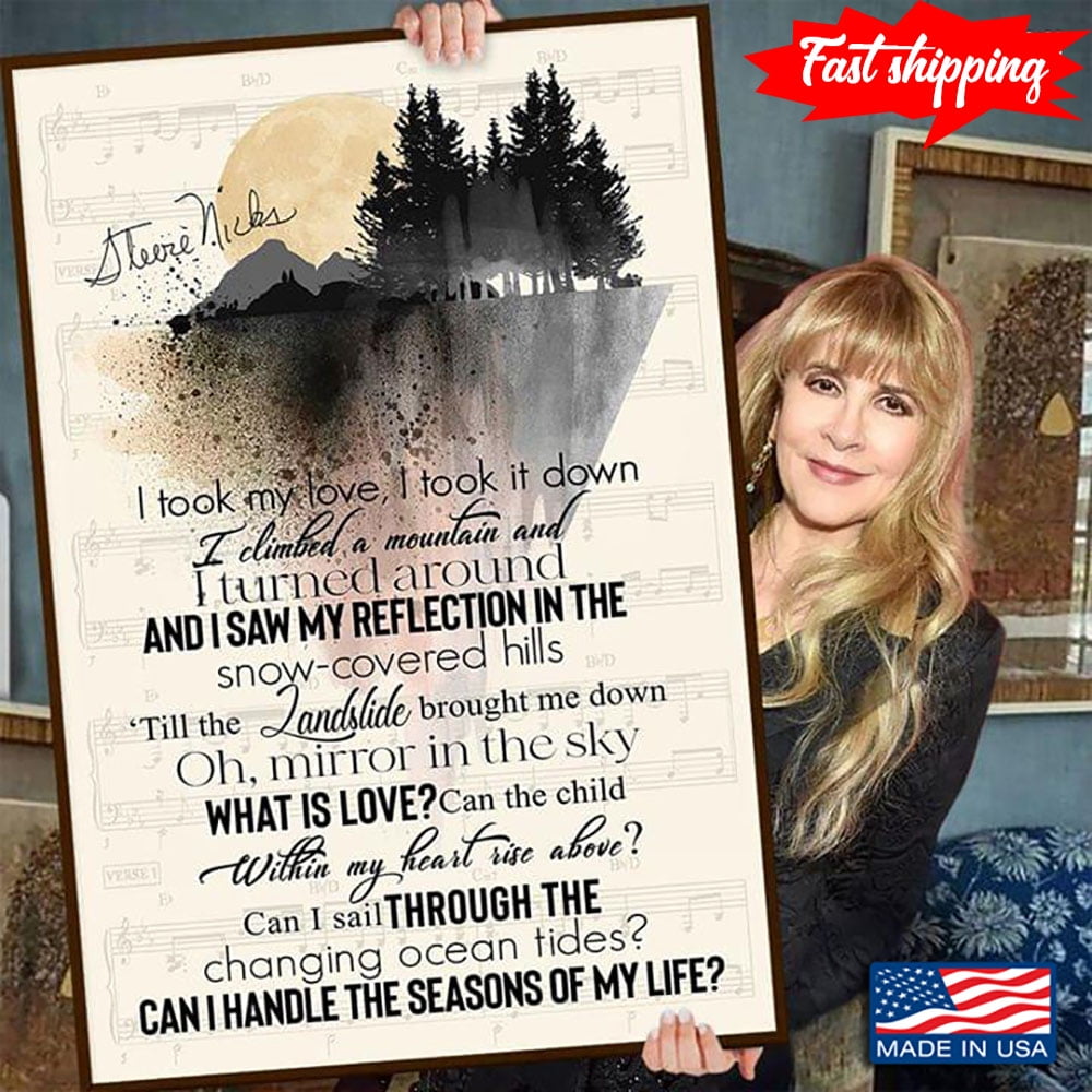 Sheet Music Theme Stevie Nicks Landslide Lyrics I Took My Love I Took ...