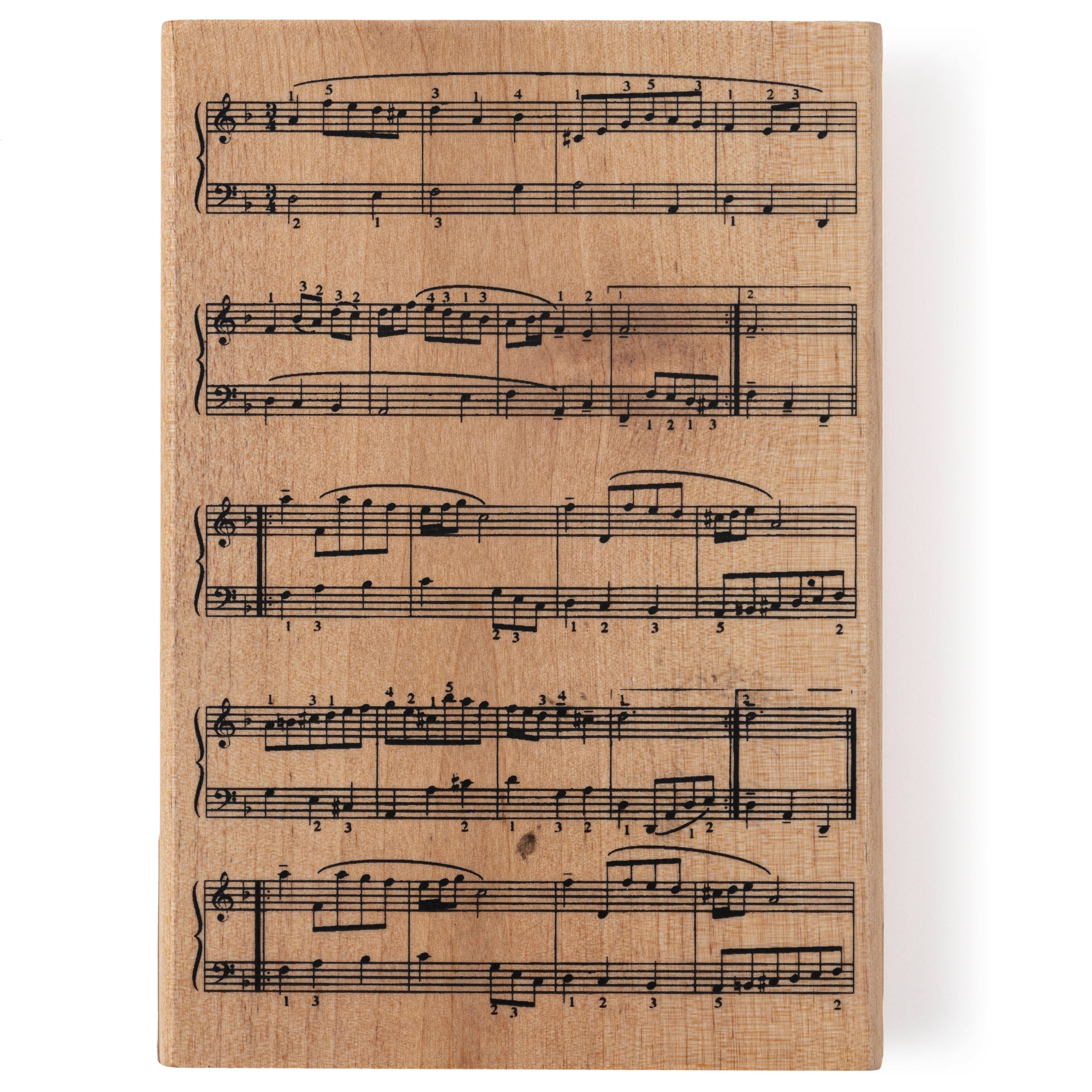 Sheet Music Wood Stamp by Recollections™ - Walmart.com