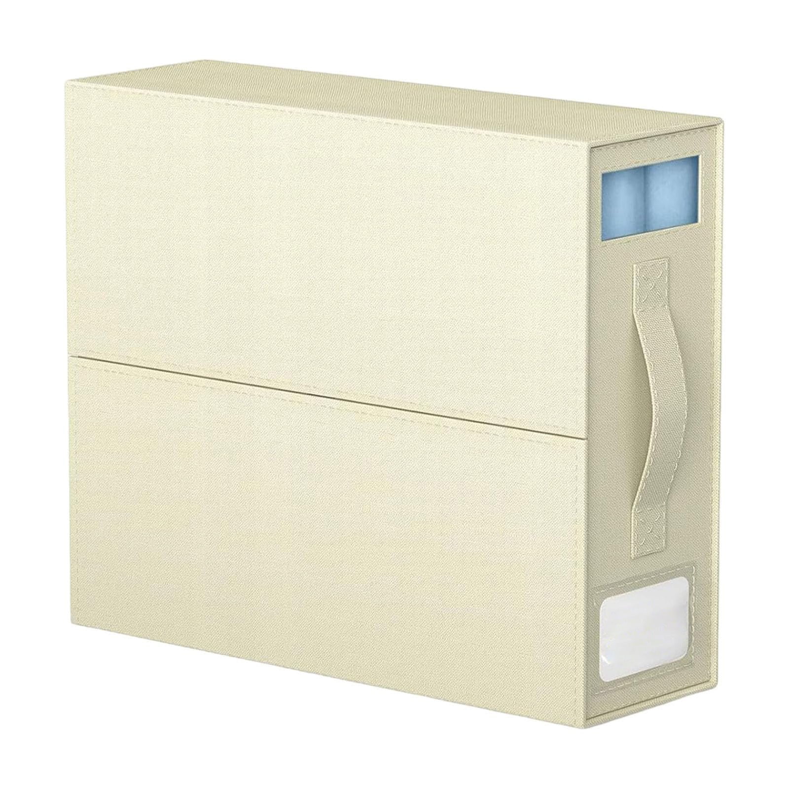 Sheet Organizer for Linen Closet, Foldable Fabric Storage Box with Lid ...