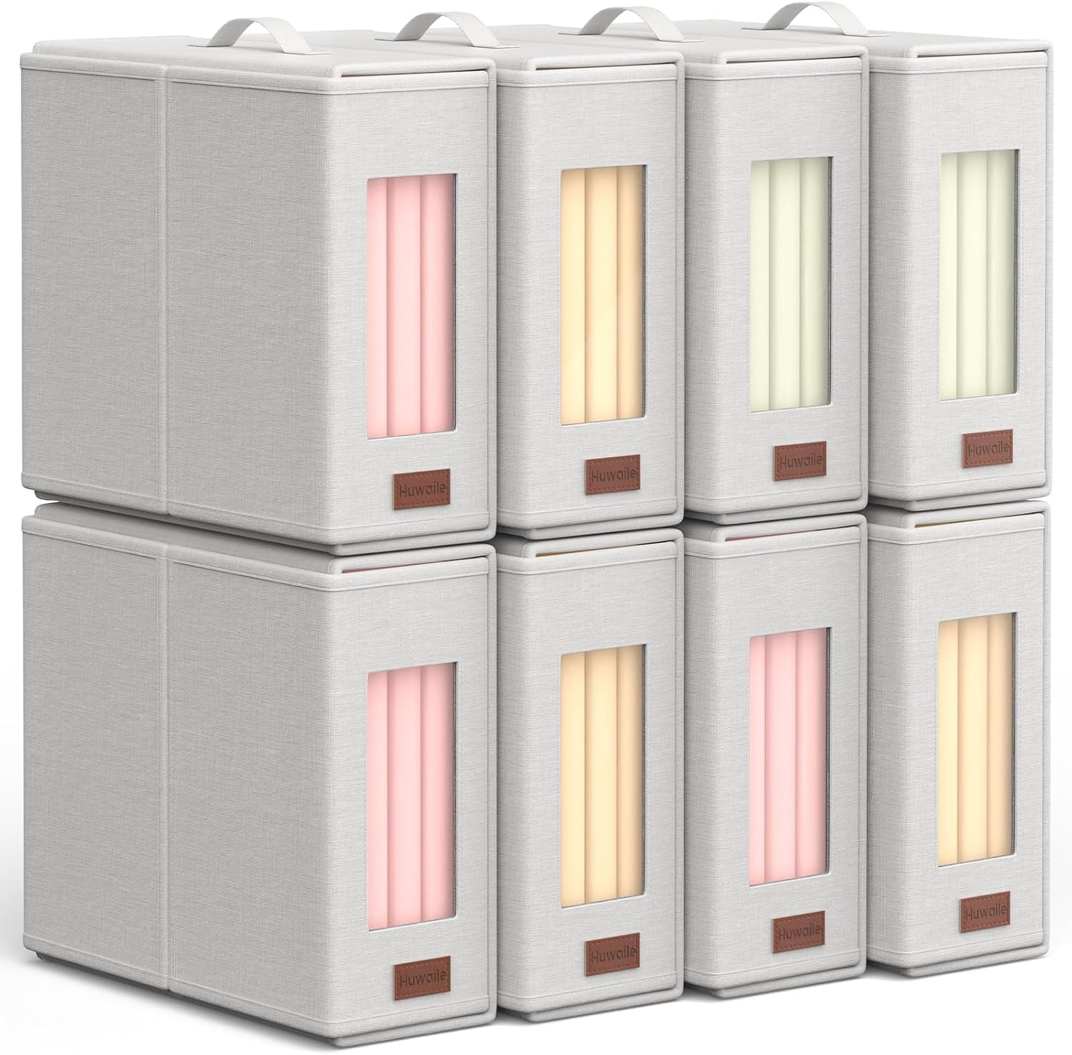 Sheet Organizers and Storage - 8 Pack Bed Sheet Organizers for All ...