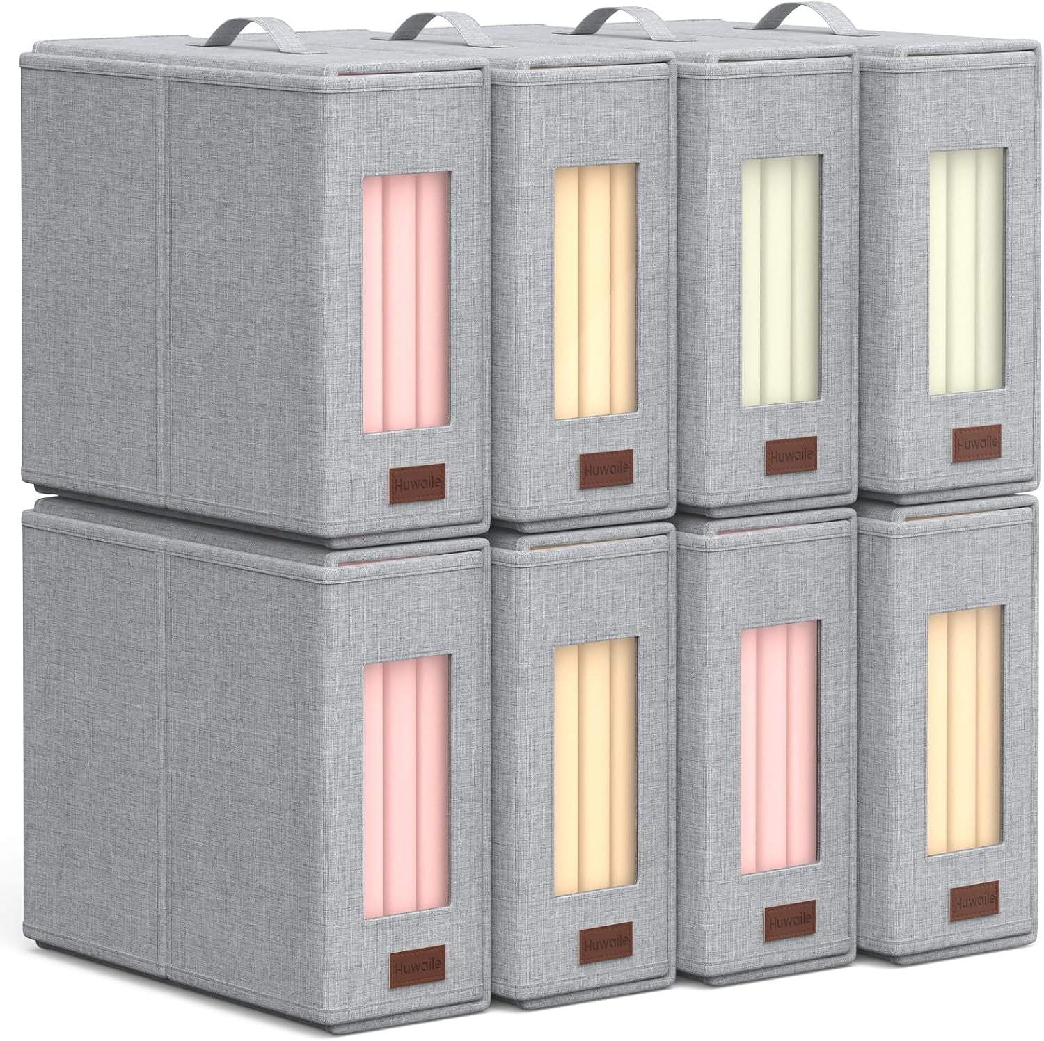 Sheet Organizers and Storage - 8 Pack Bed Sheet Organizers for All ...