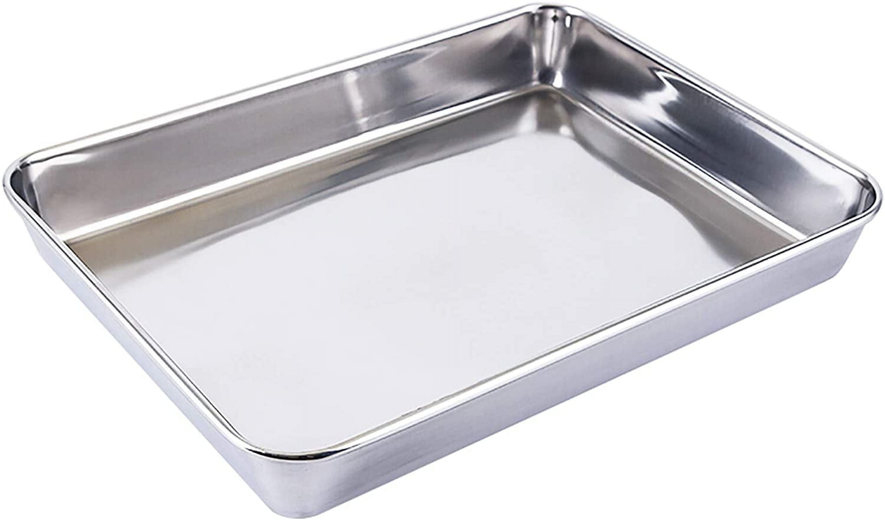 Sheet Pan,Cookie Sheet,Heavy Duty Stainless Steel Baking Pans,Toaster ...