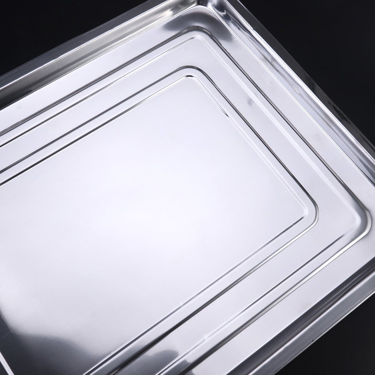 Sheet Pan Stainless Steel Roasting Pan Rectangular Deep Roaster Pan ...