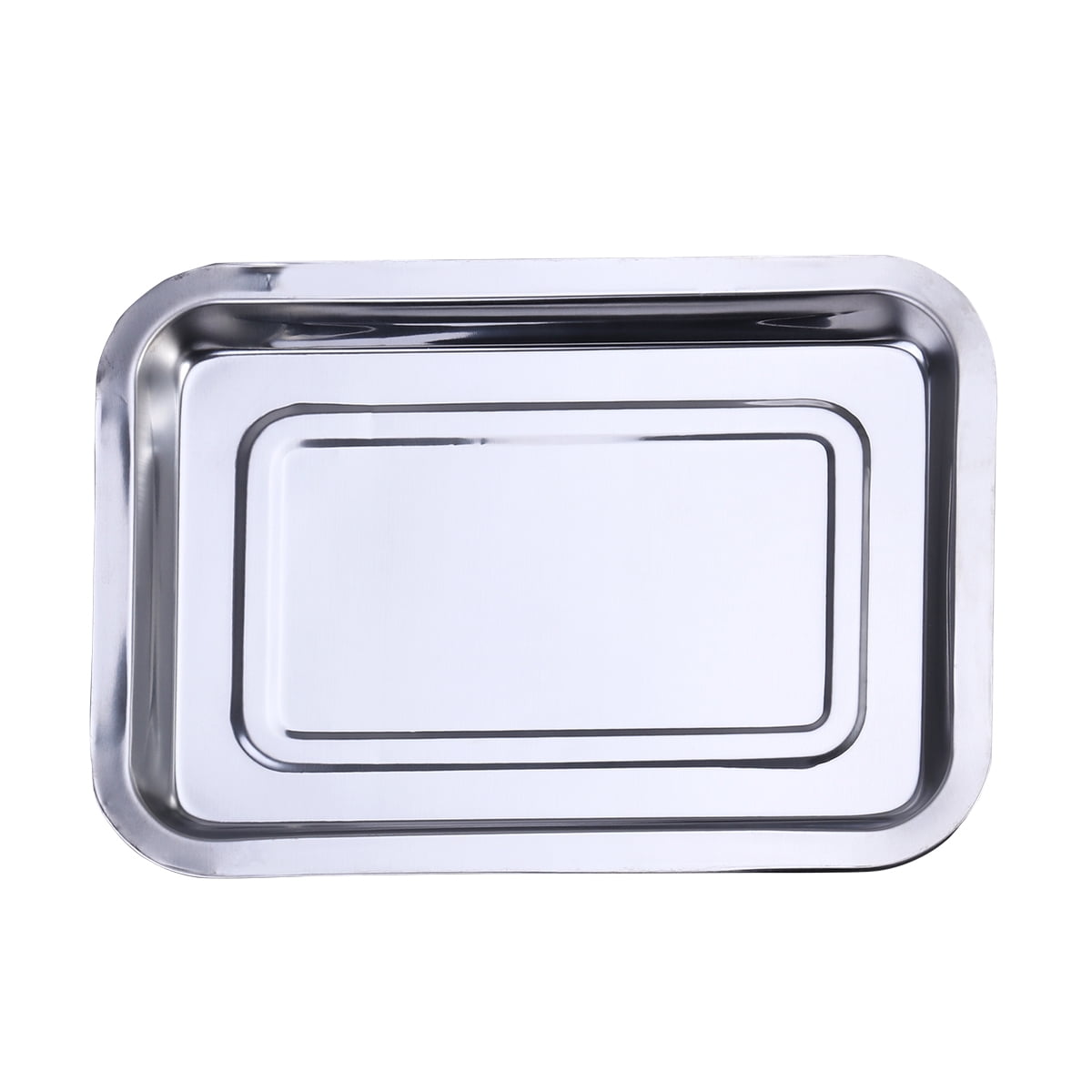 Sheet Pan Stainless Steel Roasting Pan Rectangular Deep Roaster Pan ...