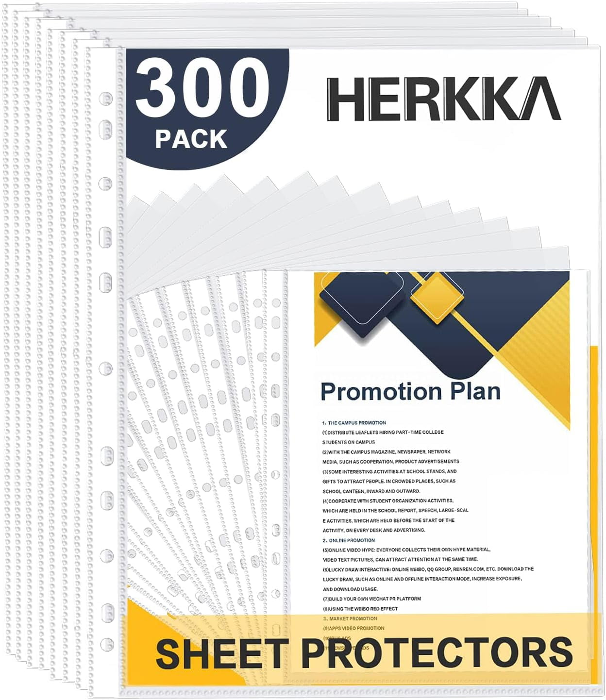 Sheet Protectors, 900 Pack Heavy Duty Clear Plastic Page Protectors ...