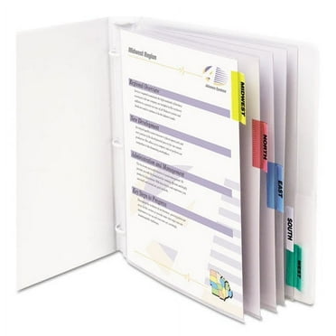 C-Line Colored Polypropylene Sheet Protector, Assorted Colors, 2", 11 x ...