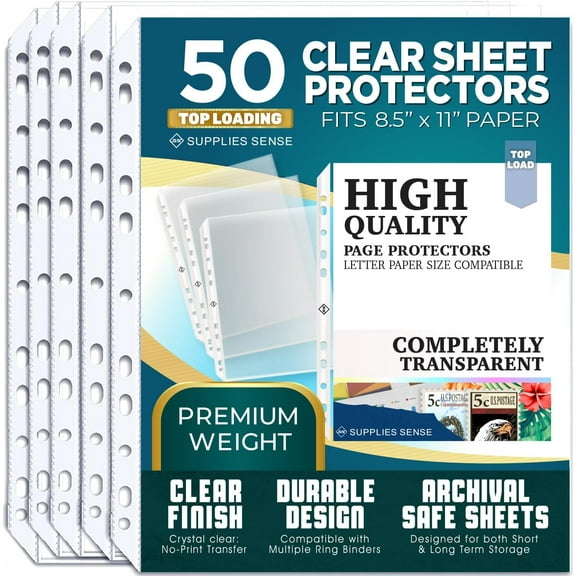 Plastic 3 Ring Binder Sleeves
