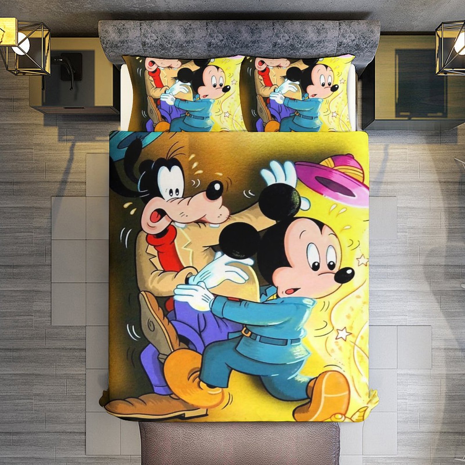 Sheet Queen Size,Mickey &Goofy Bed Sheets for Kids Boys Girls,Bedding ...