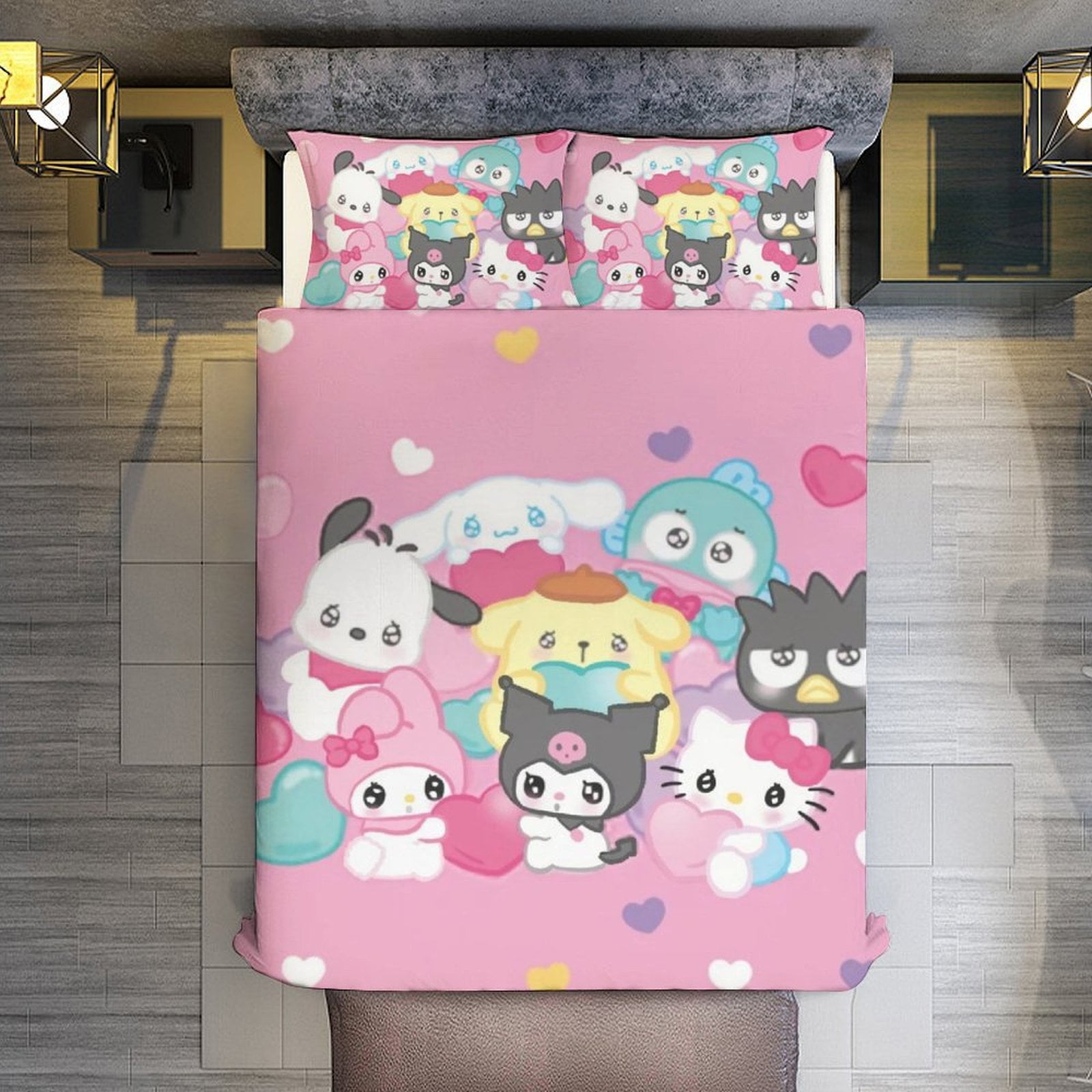 Sheet Queen Size,Sanrio-Characters Bed Sheets for Kids Boys Girls ...