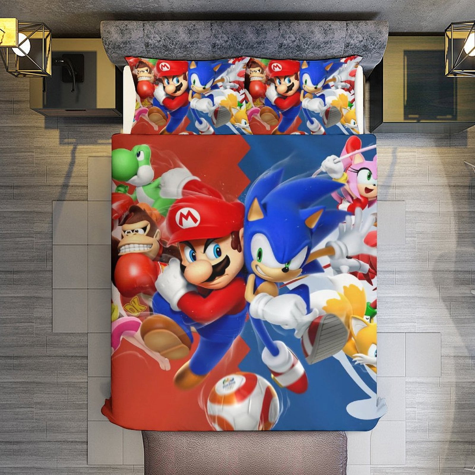 Sheet Queen Size,Super-Mario Bed Sheets for Kids Boys Girls,Bedding Set ...