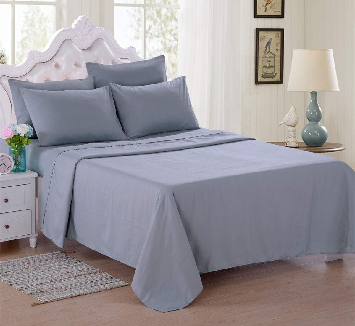 Sheet Set, King Sheet Set - 6 Piece Bed Sheet Set, Up To 16 Inches Deep ...