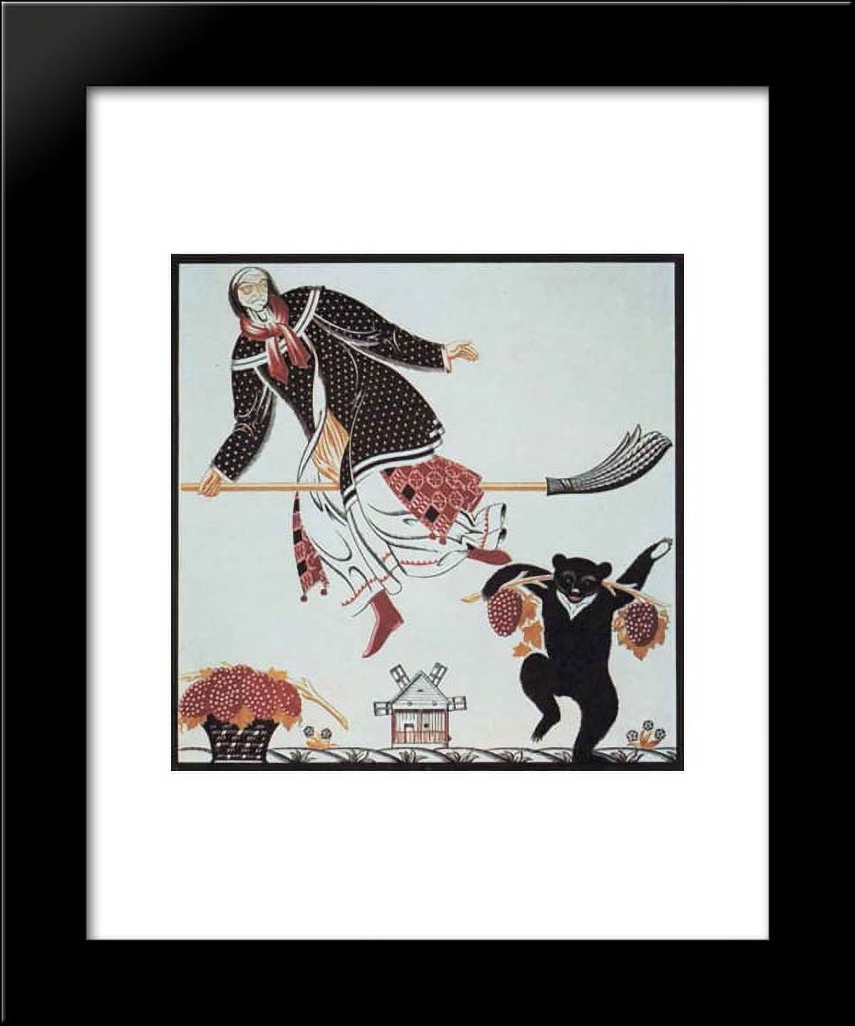 Sheet 'V' from unpublished 'Ukrainian alphabet' 20x24 Framed Art Print ...