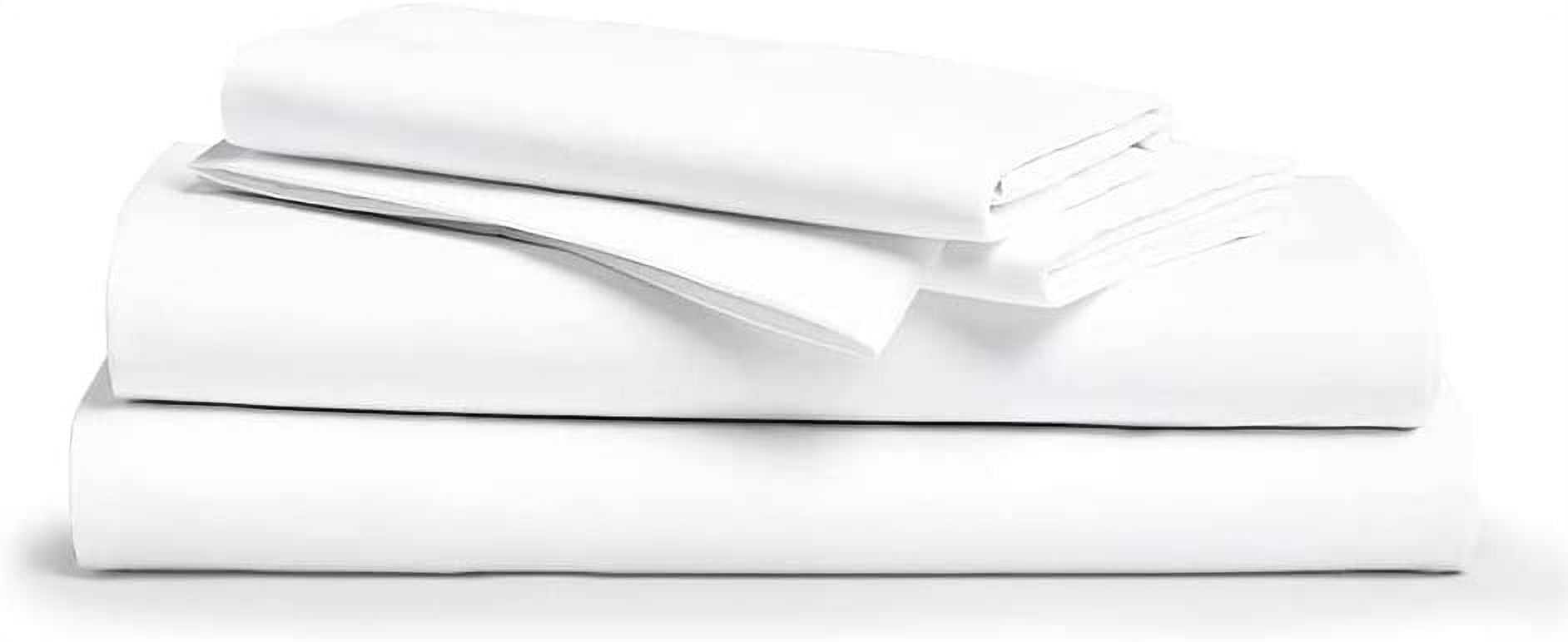 Sheet set 4 PC King Size white Solid - Walmart.com