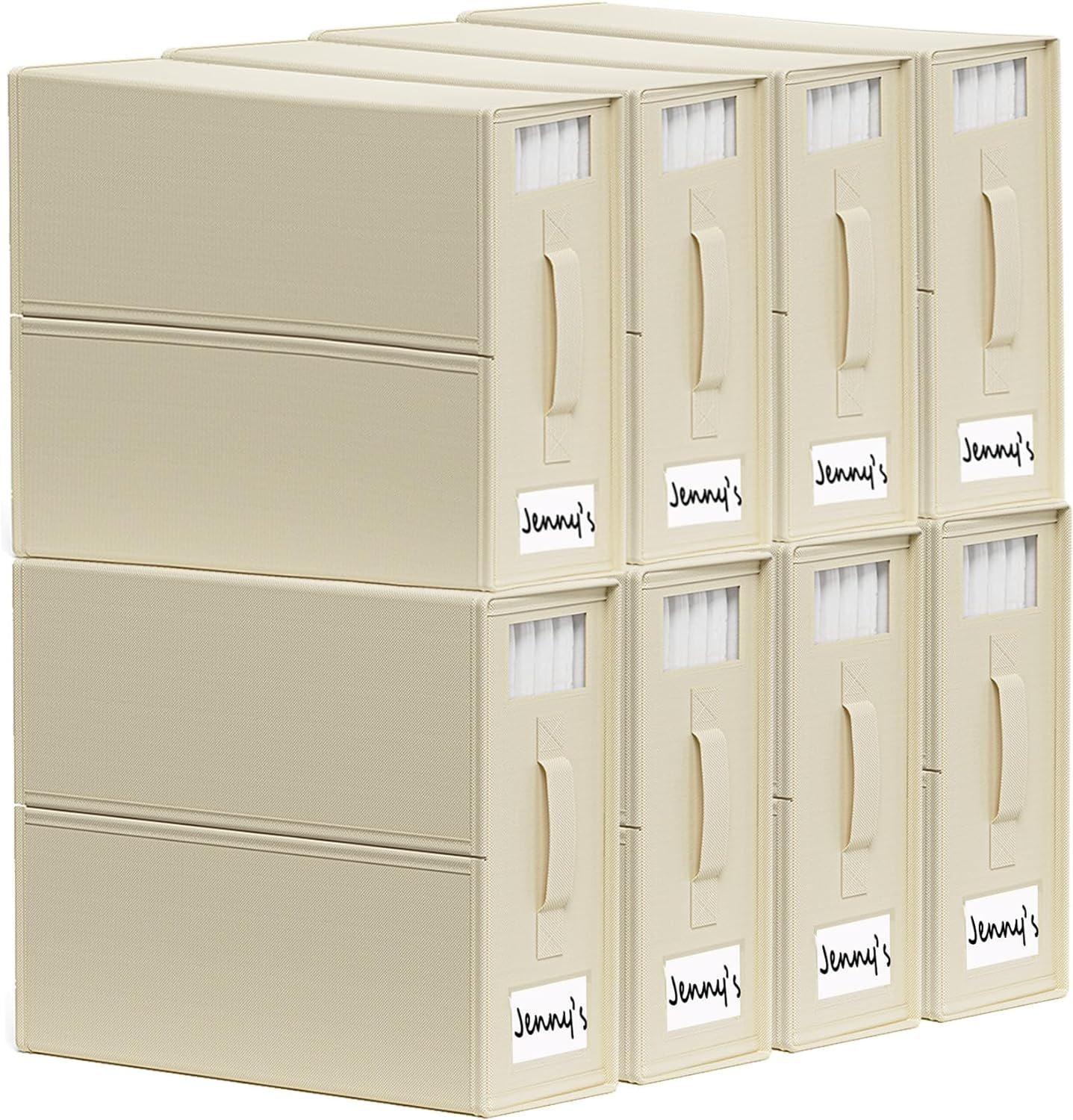 SheetCube Bed Sheet Organizers and Storage 8 Pack, Foldable Linen ...