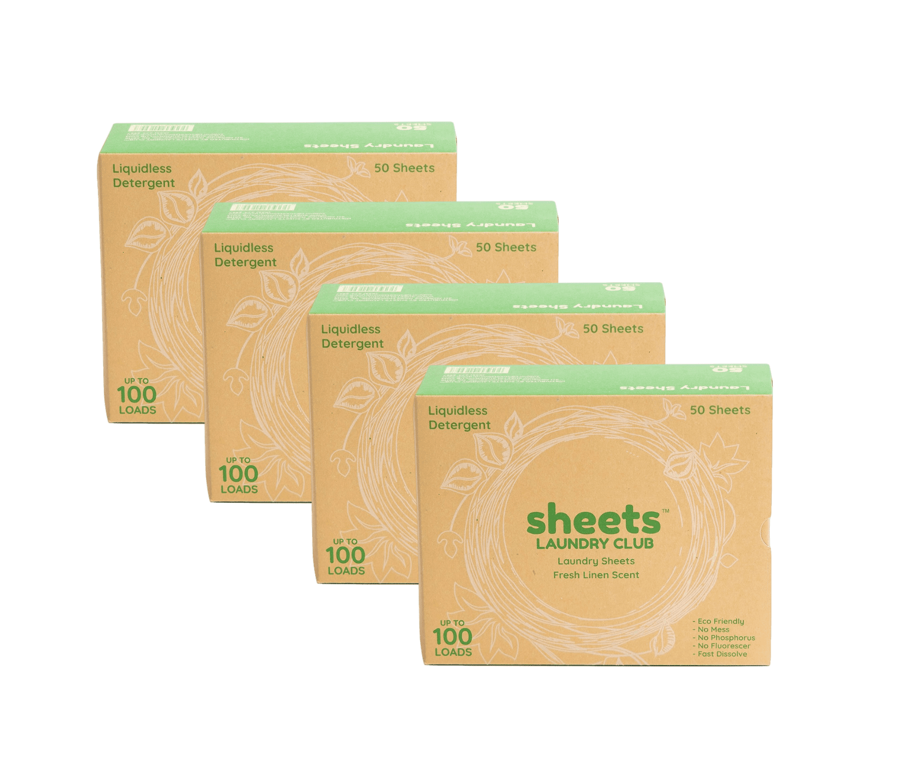 Sheets Laundry Club Laundry Detergent Sheets, Fresh Linen Scent ...