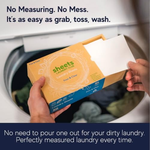 Sheets Laundry Club Laundry Detergent Sheets, 100 Loads - Fragrance ...
