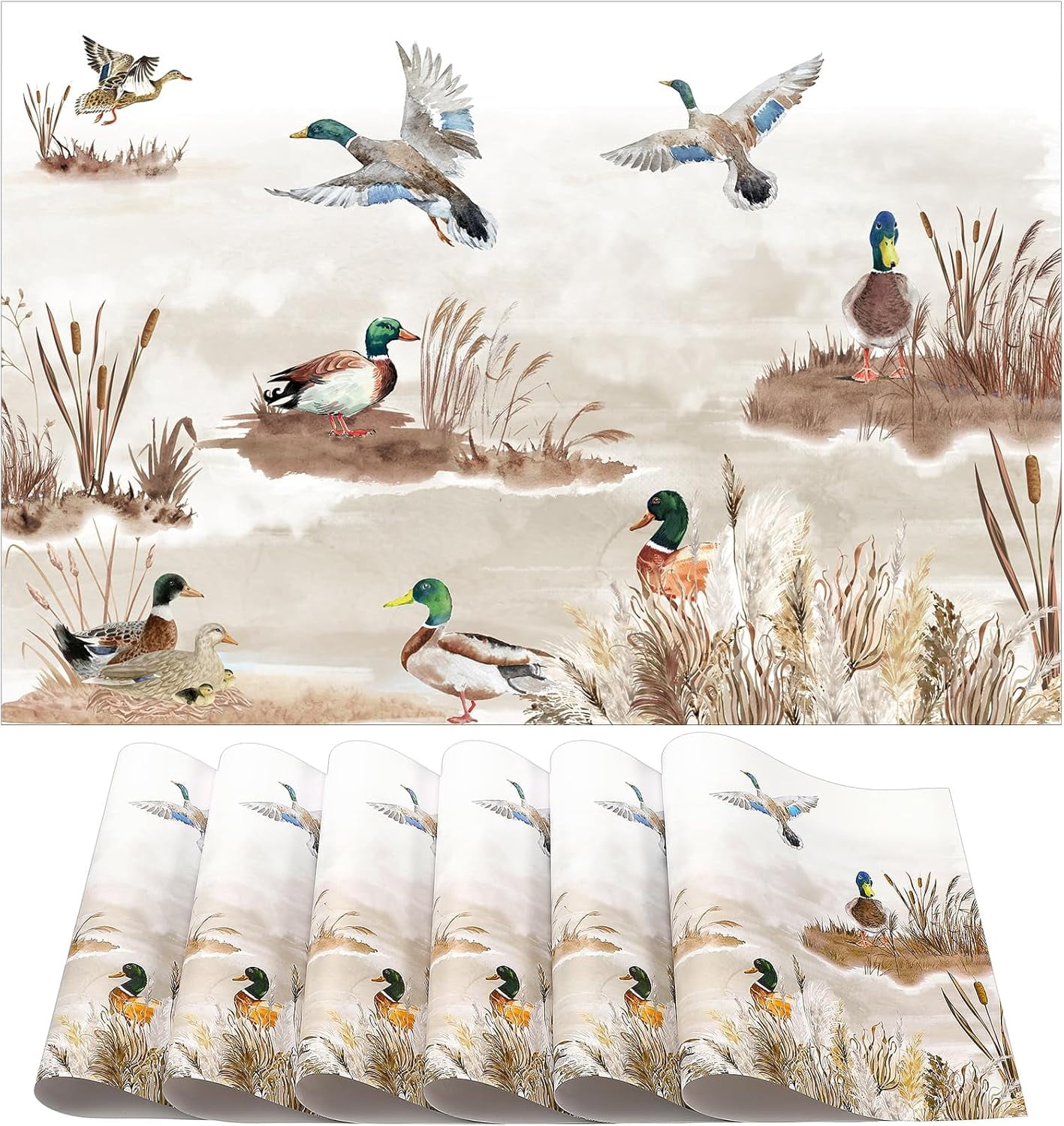 Sheets One Lucky Duck Birthday Decorations Paper Placemats 12 X 18 in ...