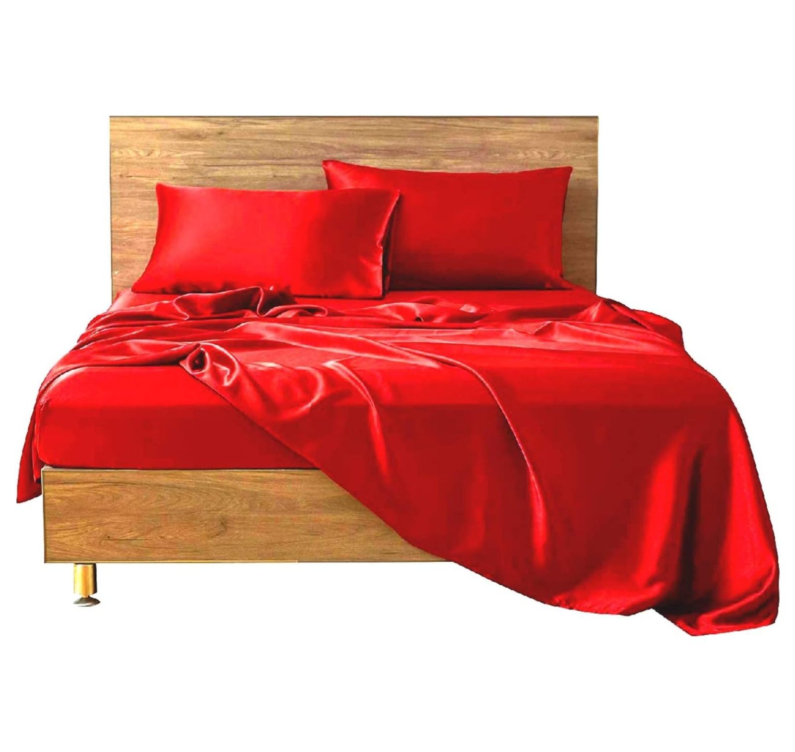 Sheets Set | Sheets Set King | King Sheets Set Blood Red | Hotel ...