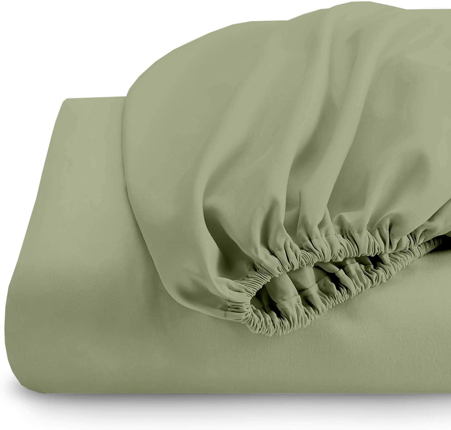 Sheetsnthings 650 Thread Count, Cotton Blend Top Split King Fitted ...