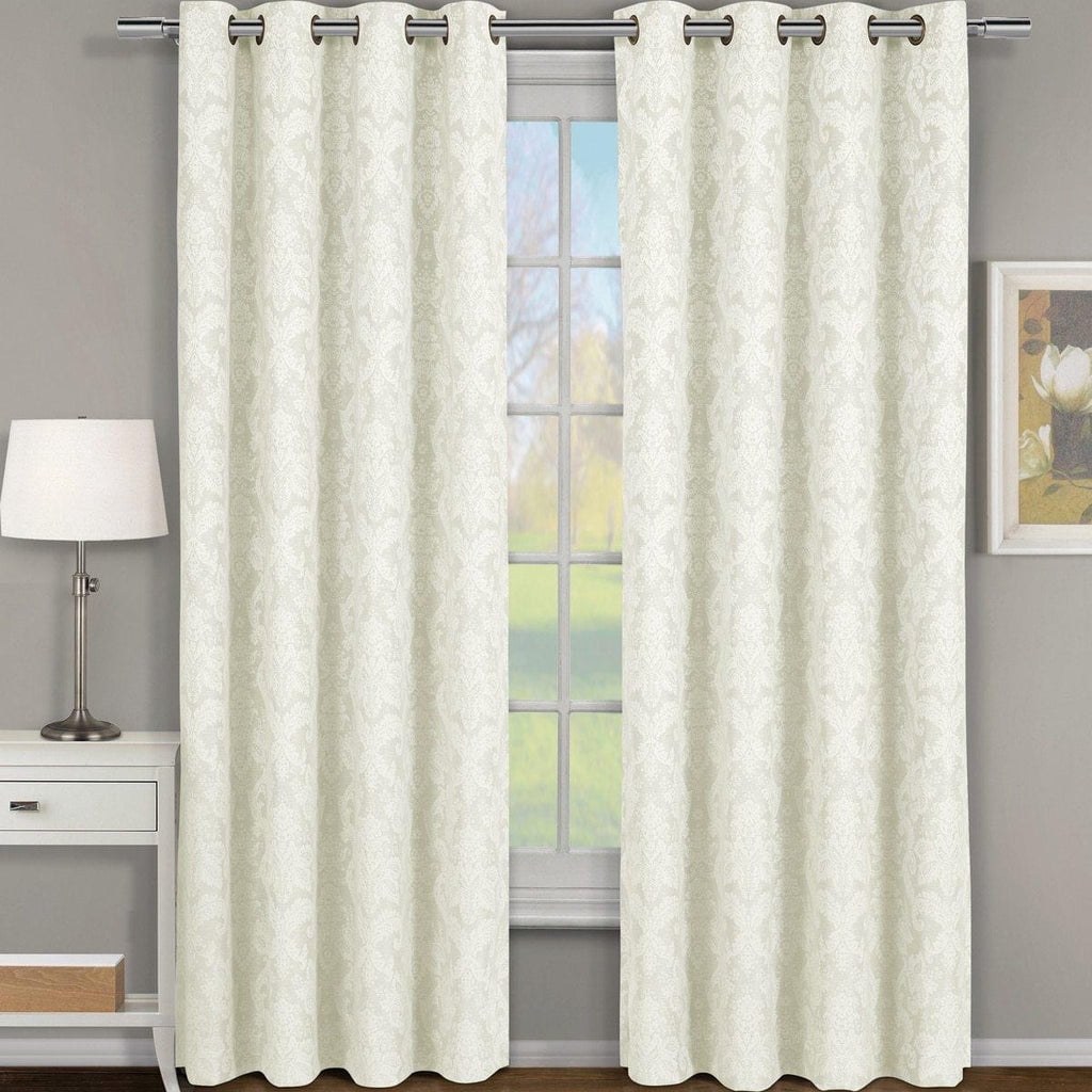 Sheetsnthings Blair, 108-Inch-by-108-Inch, Set of 2, Jacquard Grommet ...